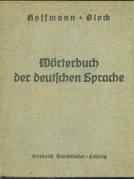 worterbuch der deutschen sprache - Libro