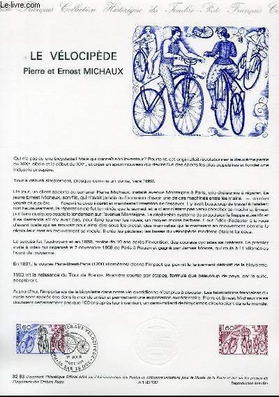 DOCUMENT PHILATELIQUE OFFICIEL N°32-83 - LE VELICIPEDE PIERRE ET ERNEST ...