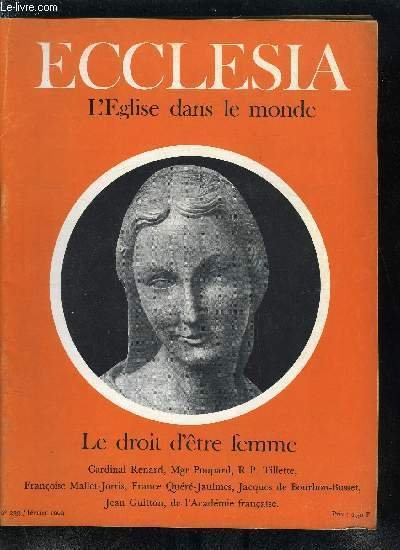 Ecclesia, lectures chr tiennes n 239 - Le couple, but de la soci t par Jacques de Bourbon Busset ...