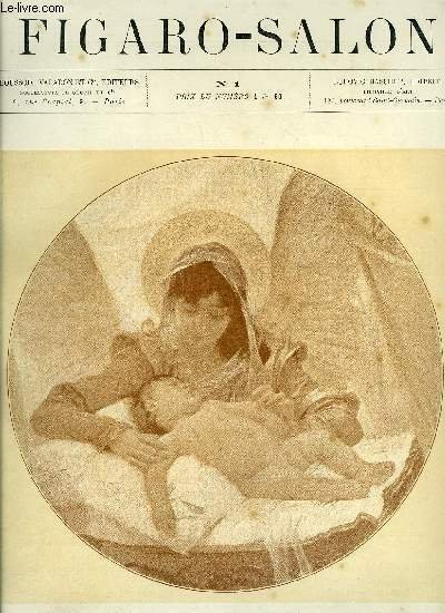 Figaro-salon n° 1 - L'ange et l'enfant par G. Ferrier, Le salon par Albert Wolff, Biblis par ...