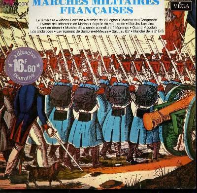 DISQUE VINYLE 33T MARCHE MILITAIRES FRANCAISES. LE TEMERAIRE / ALSACE ...