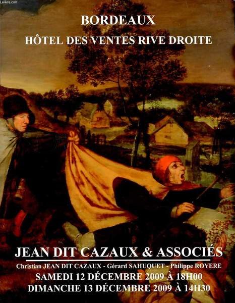 BORDEAUX JEAN DIT CAZAUX ET ASSOCIES SAMEDI 12 DECEMBRE ET DIMANCHE 13 ...