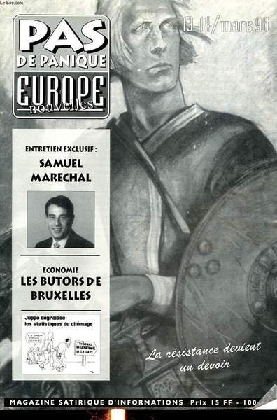 EUROPE NOUVELLES N 13-14 : SAMUEL MARECHAL - LES BUTORS DE BRUXELLES ...