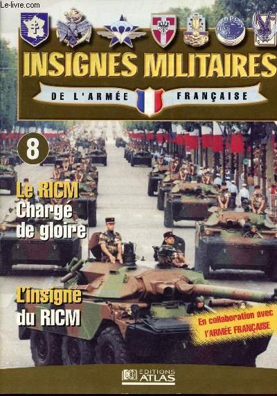 Insignes militaires de l'arm e fran aise n 8 : Le RICM (R giment d'Infanterie de Chars de Marine ...
