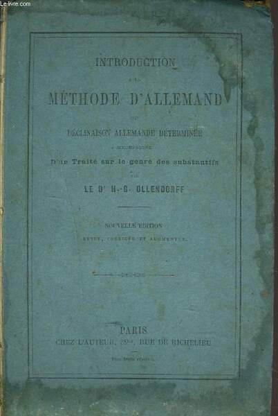 INTRODUCTION A LA METHODE OLLENDORFF pour apprendre à lire, à écrire et ...