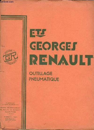 LOT DE FICHES TECHNIQUES DES ETS GEORGES RENAULT - OUTILLAGE ...