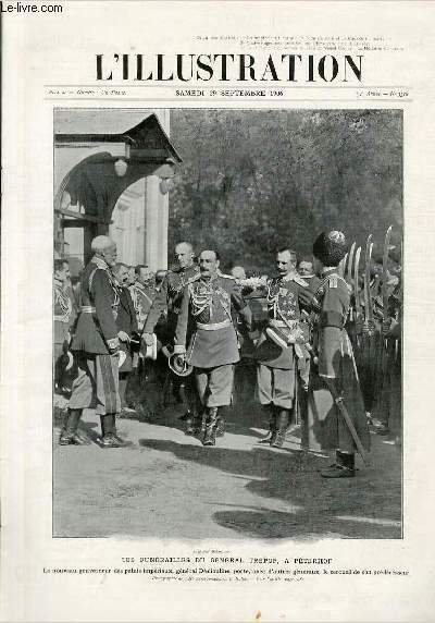 L'ILLUSTRATION JOURNAL UNIVERSEL N° 3318 - Gravures: les funérailles du ...