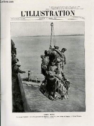 L'ILLUSTRATION JOURNAL UNIVERSEL N° 3653 - Gravures: armée noire, la ...
