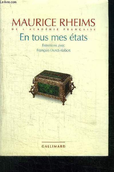 EN TOUS MES ETATS- ENTRETIENS AVEC FRANCOIS DURET-ROBERT - Libro