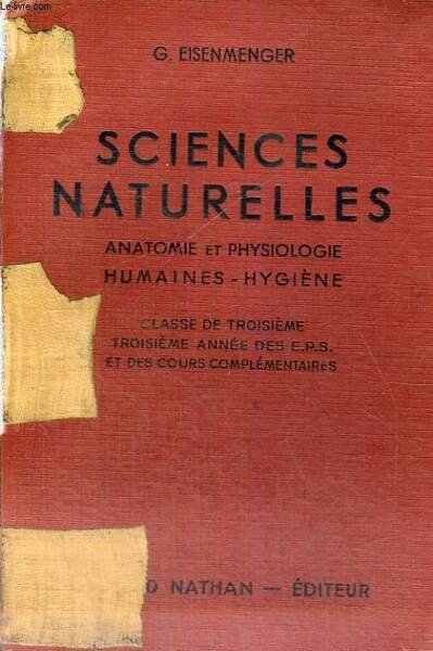 SCIENCES NATURELLES - ANATOMIE ET PHYSIOLOGIE HUMAINES - HYGIENE ...