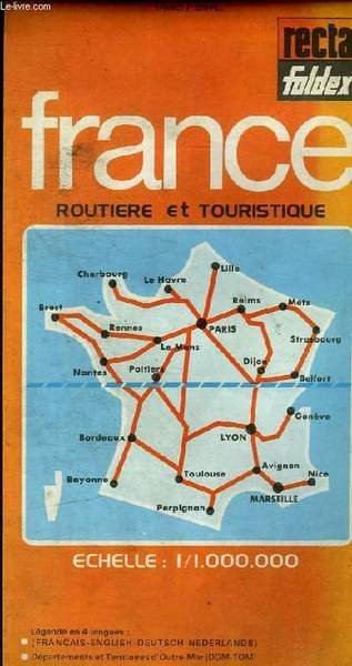 CARTE DE FRANCE ROUTIERE ET TOURISTIQUE PLASTIFIEE - Libro