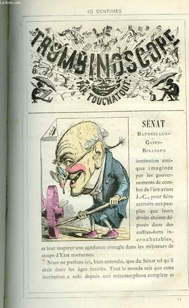 Le Trombinoscope N°14 : Bafouillus-Gatus-Bibassus Sénat - Libro