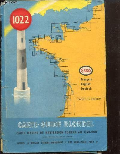 Carte-Guide Blondel, n°1022 : Ile d'Yeu, La Rochelle, Les Sables d ...