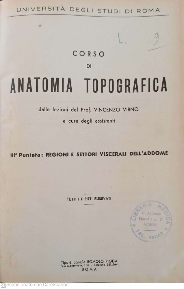 Corso di anatomia topografica. 3 puntata: regioni e settori viscerali ...