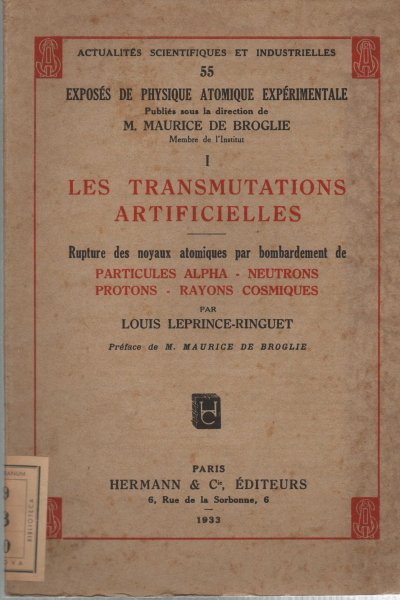 Les transmutations artificielles - Libro