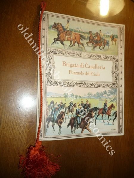 CALENDARIO BRIGATA DI CAVALLERIA POZZUOLO DEL FRIULI 1974 CON CORDONE ...