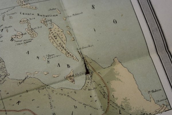 La Baja d'Assab. Carta geografica per seguire la spedizione militare ...
