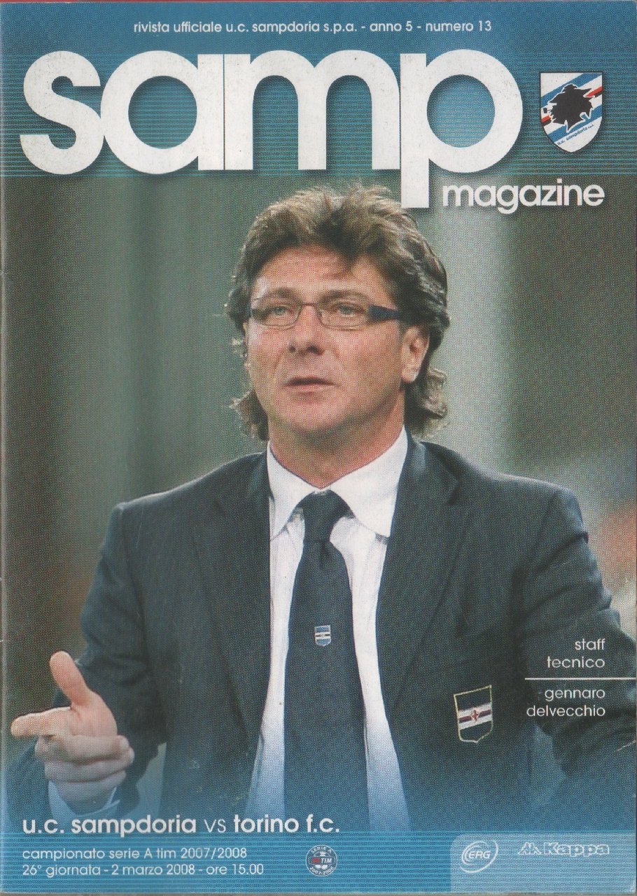Samp Magazine. Campionato 2007/08 26a giornata Sampdoria vs Torino - Libro