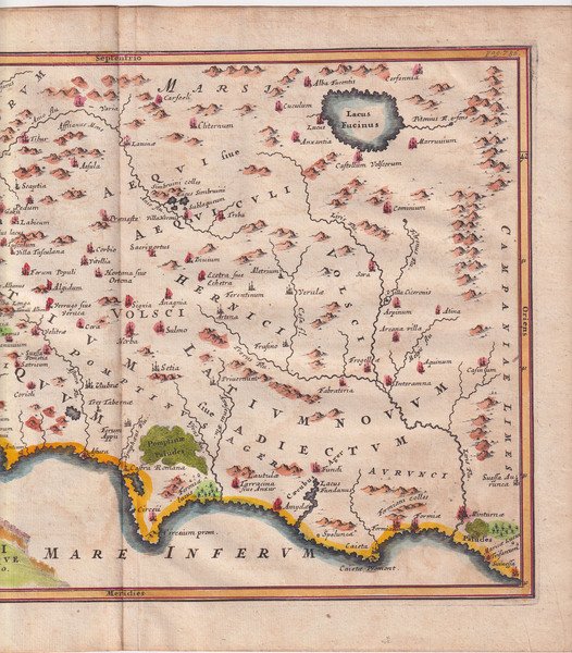 1701, Italia Centrale, Mappa, incisione su rame dal Cellario - Stampa