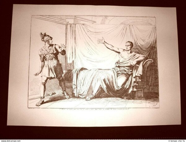 Litografia Caio Mario e il soldato assassino L'Istoria Romana ...
