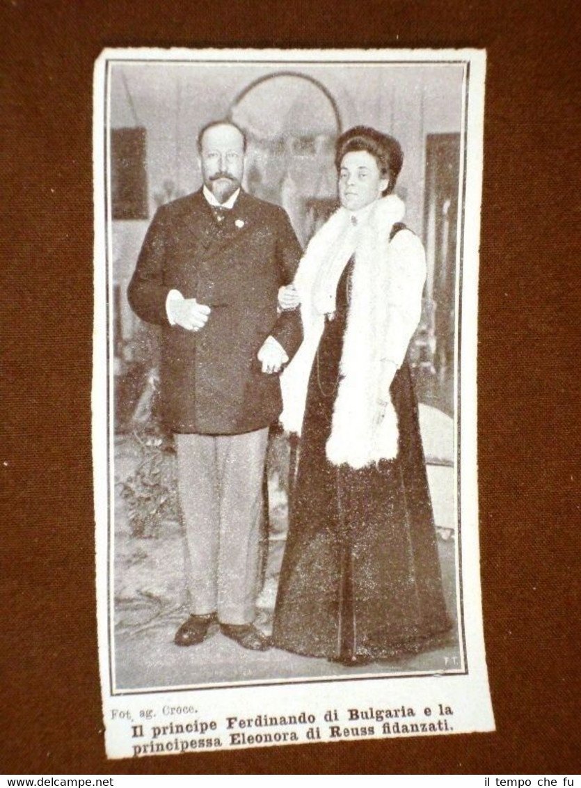 Anno 1907 Principe Ferdinando di Bulgaria e Principessa Eleonora di ...