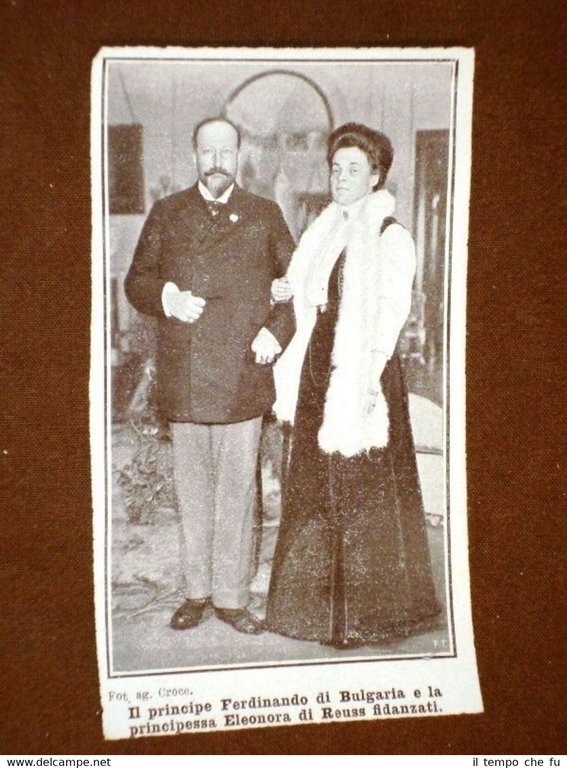 Anno 1907 Principe Ferdinando di Bulgaria e Principessa Eleonora di ...