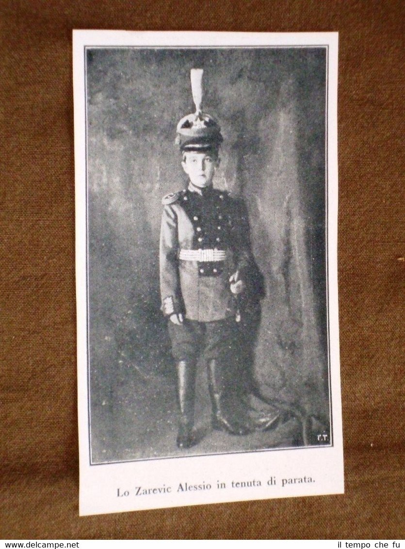Lo Zarevic Alessio nel 1918 Figlio dello Cazr o Zar di Russia Nicola II ...