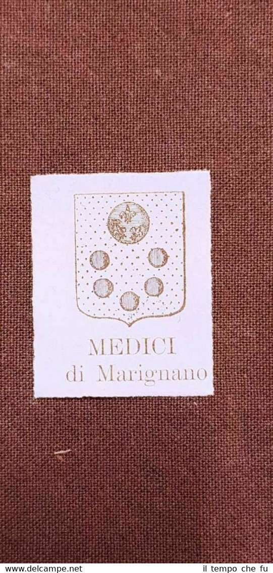 Medici di Marignano Famiglia nobile Stemma del 1880 Annuario della ...