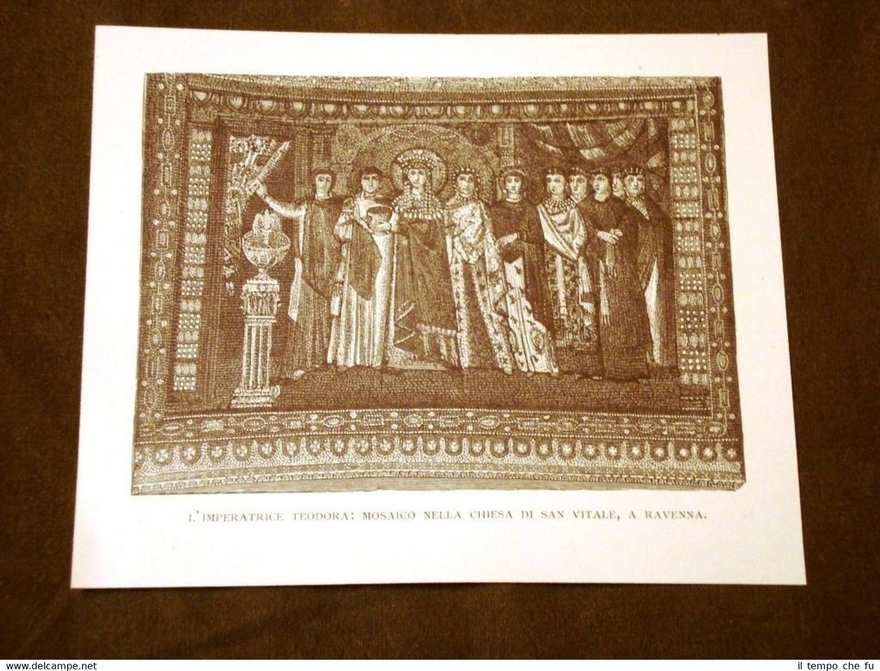 Medioevo d'Italia Imperatrice Teodora Mosaico Chiesa di San Vitale a ...