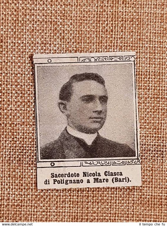 WW1 Guerra mondiale 1914-1918 Caduto per Patria Nicola Ciasca Polignano ...