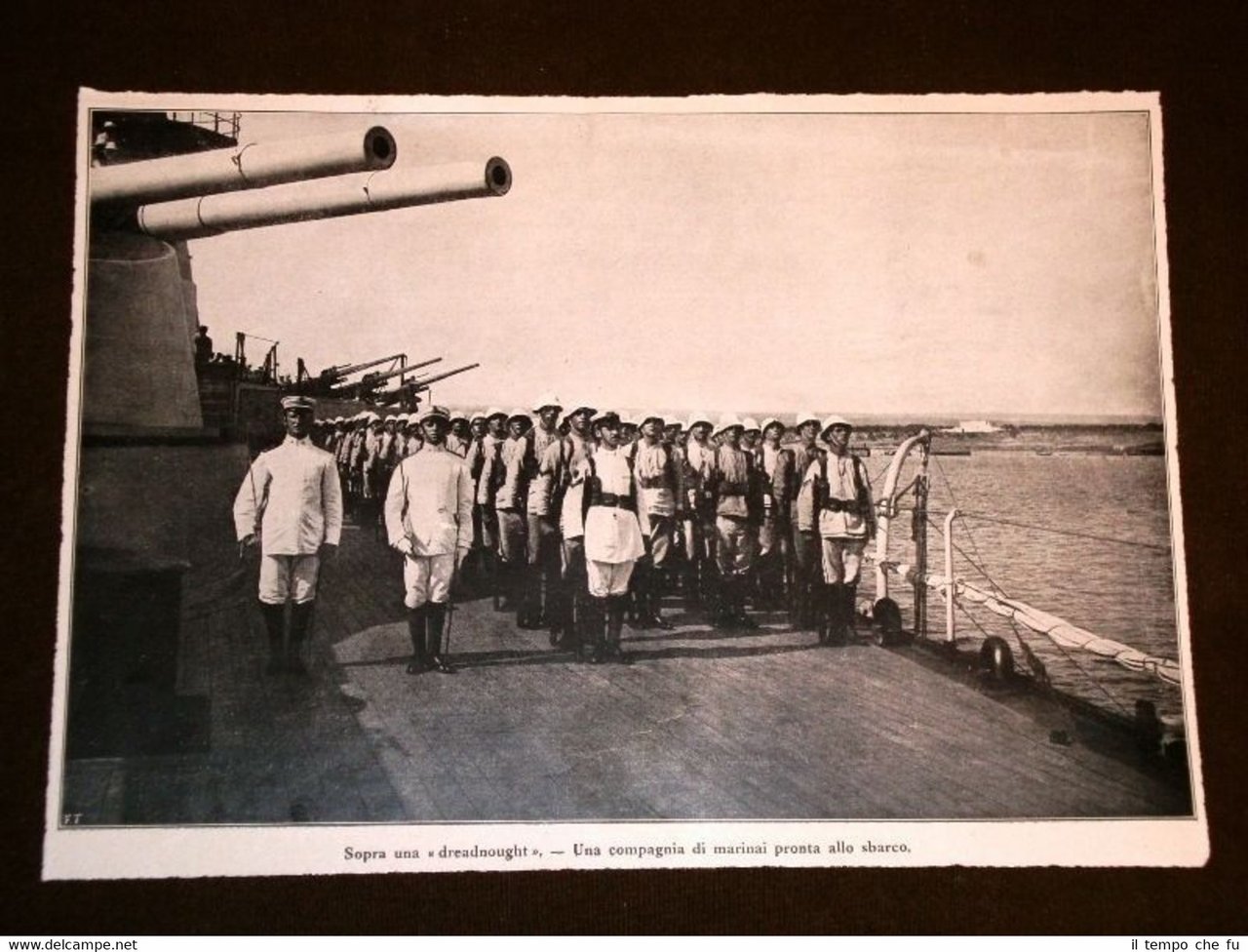 WW1 Prima Guerra Mondiale 1914 - 1918 Marinai d'Italia su Corazzata ...