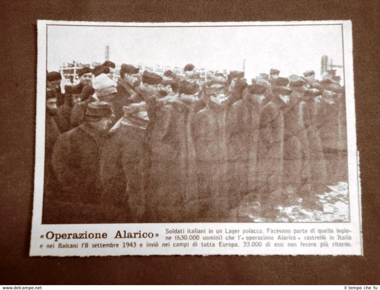 WW2 Soldati italiani in Lager Polonia Operazione Alarico Seconda guerra ...