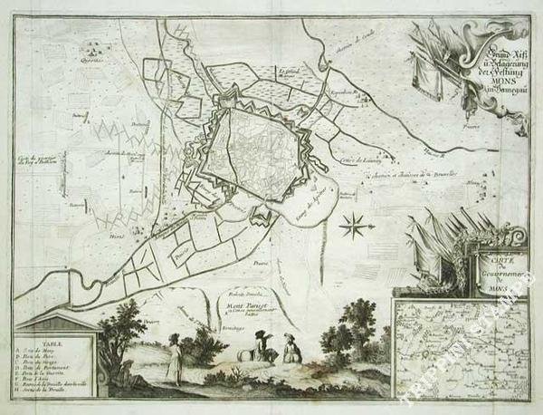 Carte du Gouvernement de Mons - Stampa