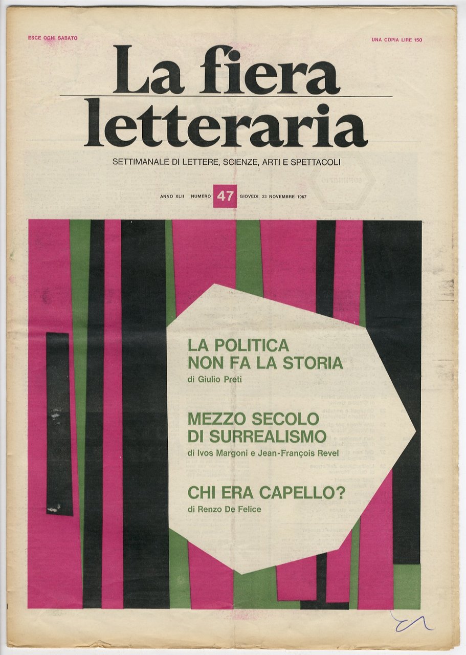 Fiera (La) Letteraria. Settimanale di lettere, scienze, arti e ...