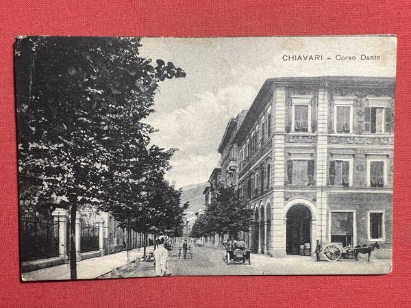 Cartolina - Chiavari ( Genova ) - Corso Dante - 1917 - Cartolina