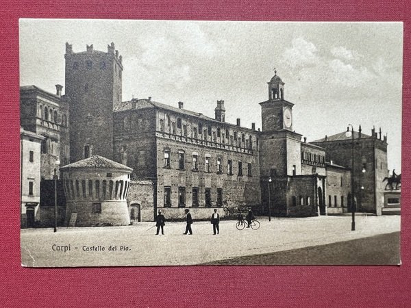 Cartolina - Carpi ( Modena ) - Castello dei Pio - 1920 ca. - Cartolina