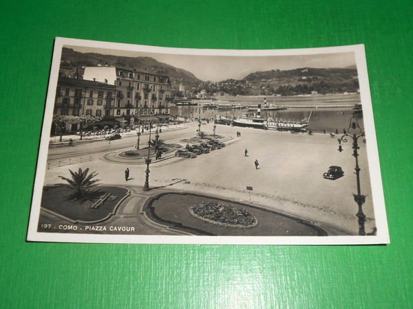 Cartolina Como - Piazza Cavour 1945 - Cartolina