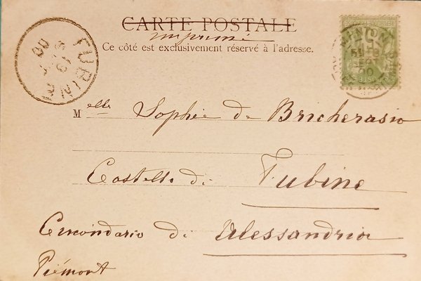 Cartolina - Francia - Menton - 1900 - Cartolina