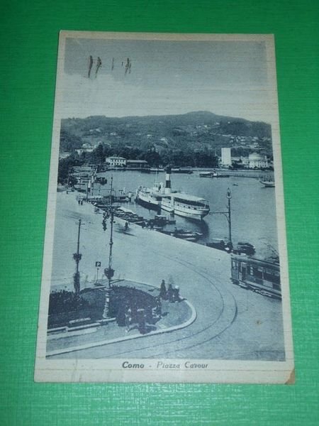 Cartolina Como - Piazza Cavour 1942. - Cartolina
