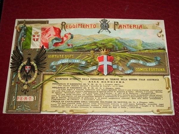 Cartolina Militare 24° Reggimento Fanteria 1920 ca. - Cartolina