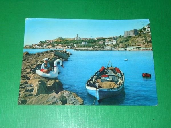 Cartolina Arma di Taggia - Veduta panoramica dal molo 1959 - Cartolina