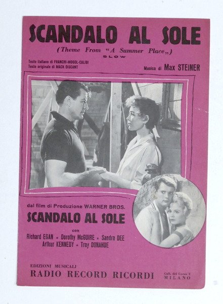 Spartito Scandalo Al Sole Canto Mandolino O Fisarmonica Ed 1959 Libro