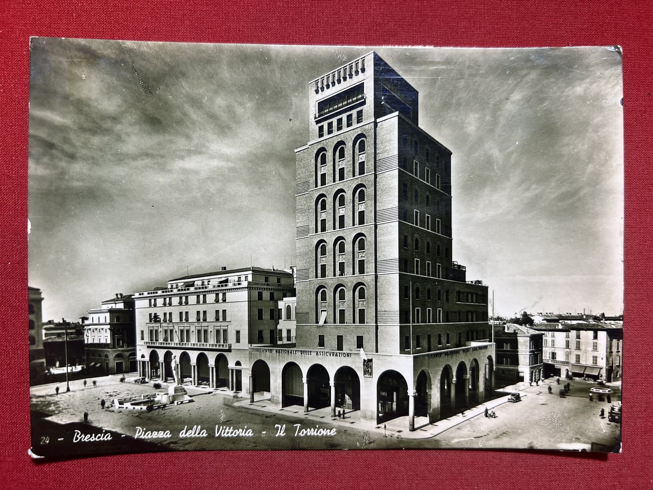 Cartolina - Brescia - Piazza della Vittoria - Il Torrione - 1936 ...