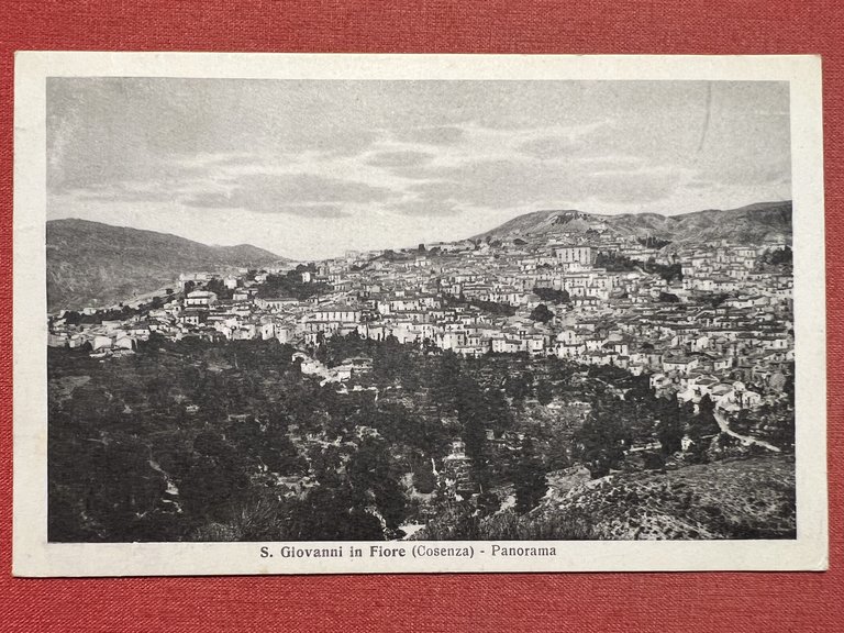 Cartolina - S. Giovanni in Fiore ( Cosenza ) - Panorama - 1936 - Cartolina