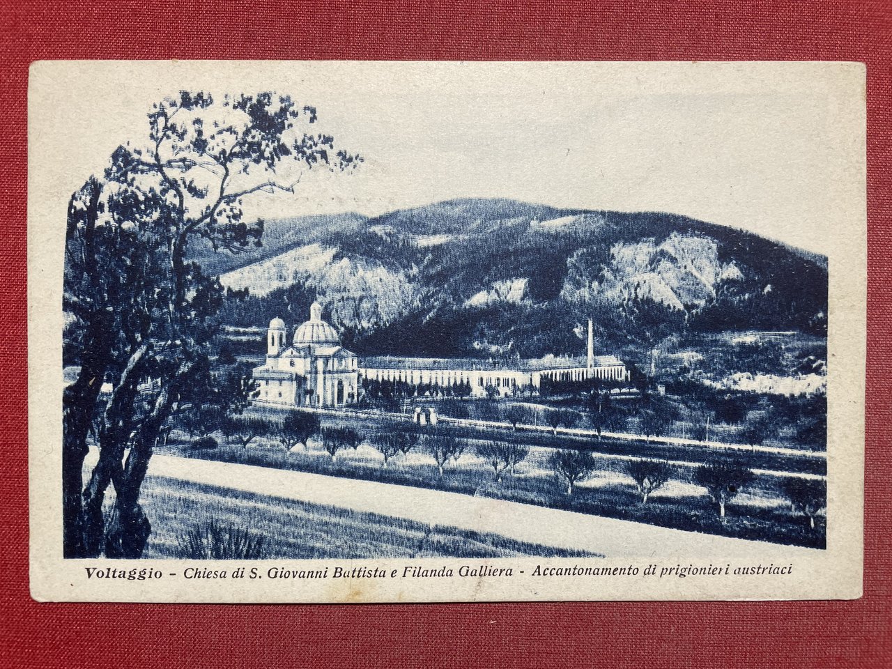 Cartolina - Voltaggio - Chiesa di S. Giovanni Battista e Filanda ...